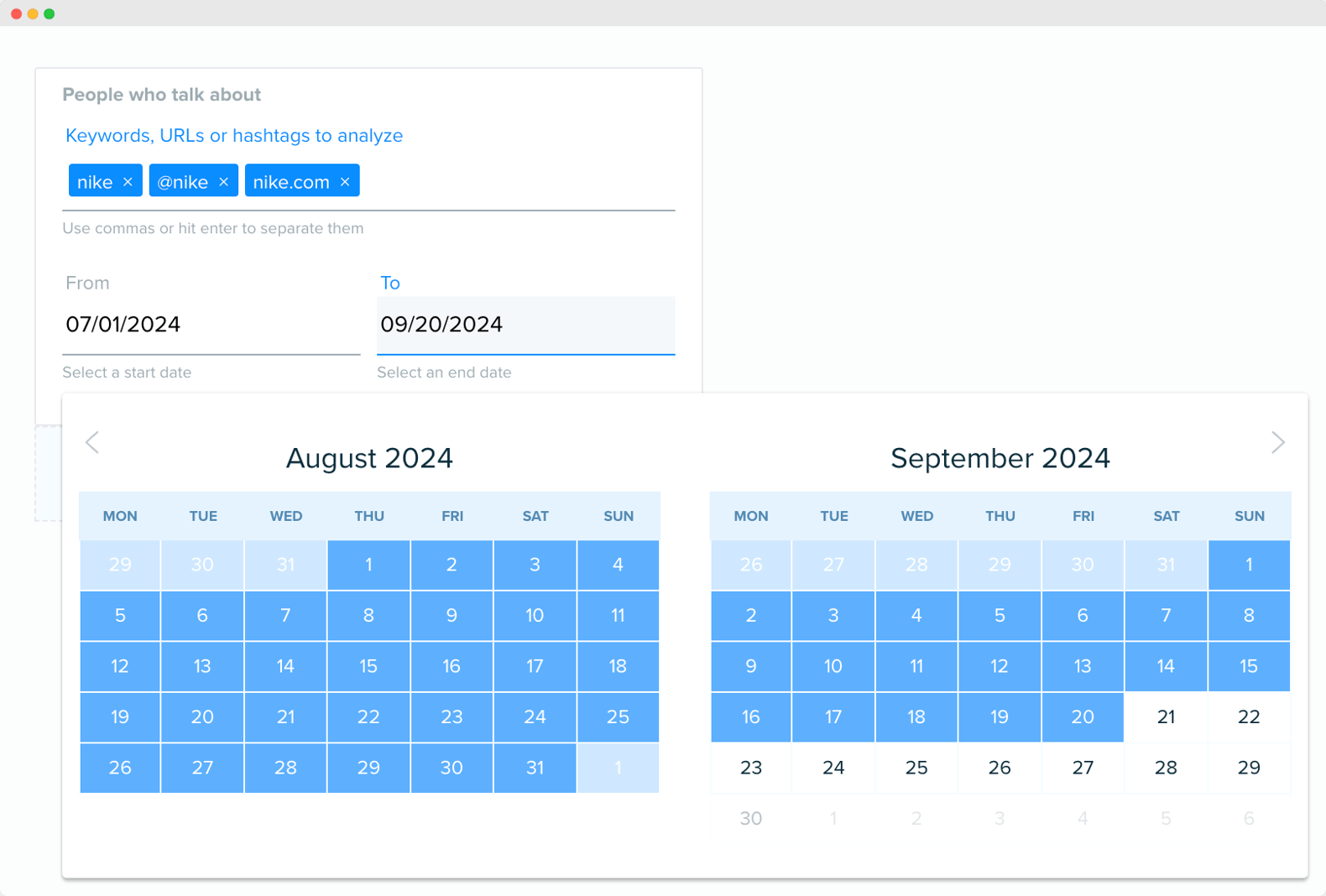 [Product Update] Enhanced cluster graph, boolean search & custom dates ...