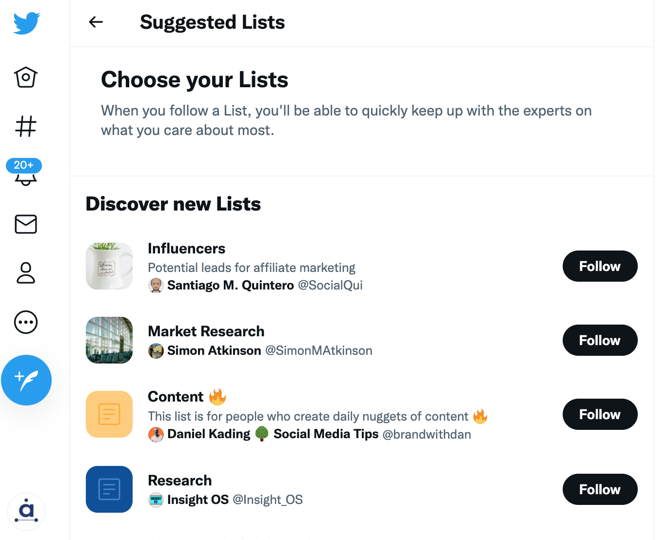How to Easily Search for Lists on Twitter | Audiense